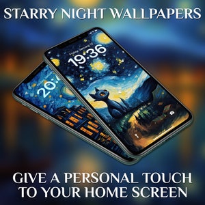 Starry Night Wallpapers, iPhone Lock Screen, Ios 17 Wallpaper, Night ...