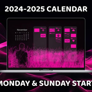 Hot Pink Desktop Wallpaper, 2024 2025 Monthly Calendar, Hot Pink App ...