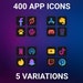 App Icons Neon, iPhone Theme Pack, Aesthetic Neon Art Covers, Ios ...