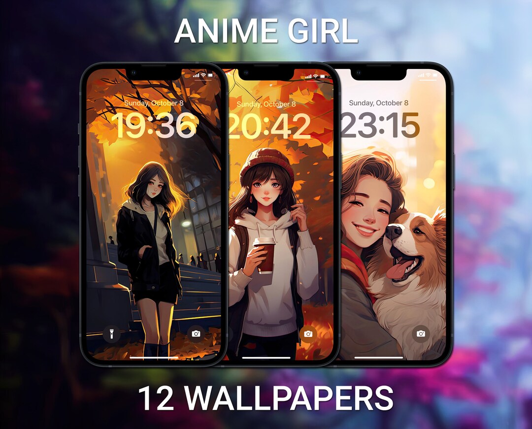 Fonds Décran Anime Girl écran De Verrouillage Iphone Fond Etsy Canada