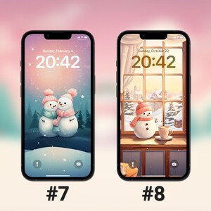 Snowman Wallpapers, iPhone Lock Screen, Ios 17 Christmas Aesthetic ...