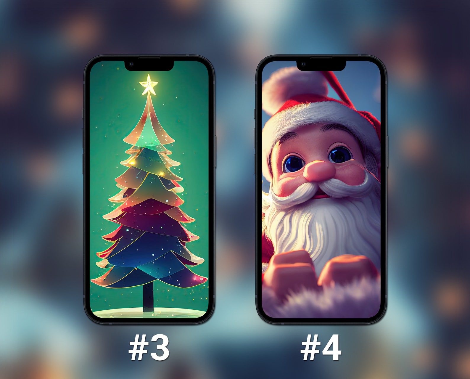 Christmas Wallpapers Iphone Lock Screen Ios 16 Wallpaper - Etsy