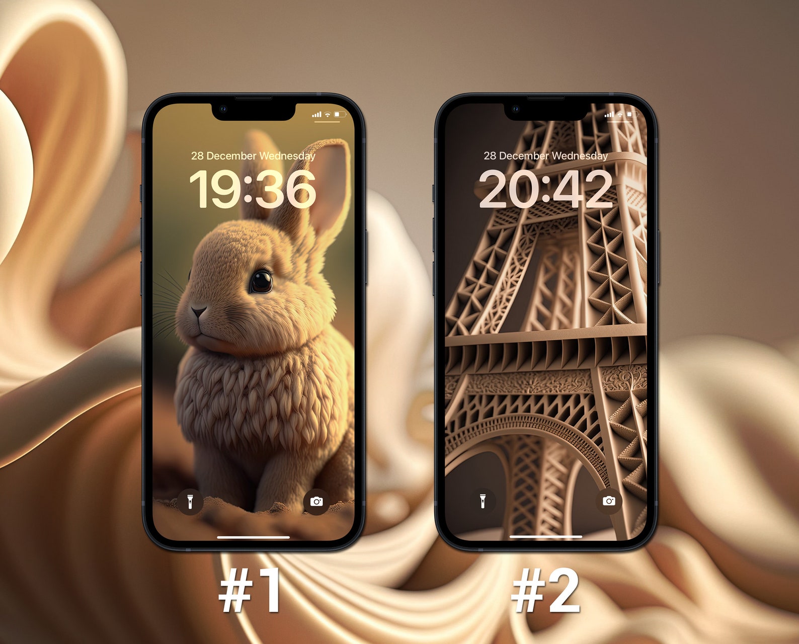 Beige Wallpapers Iphone Lock Screen Ios 16 Wallpaper - Etsy