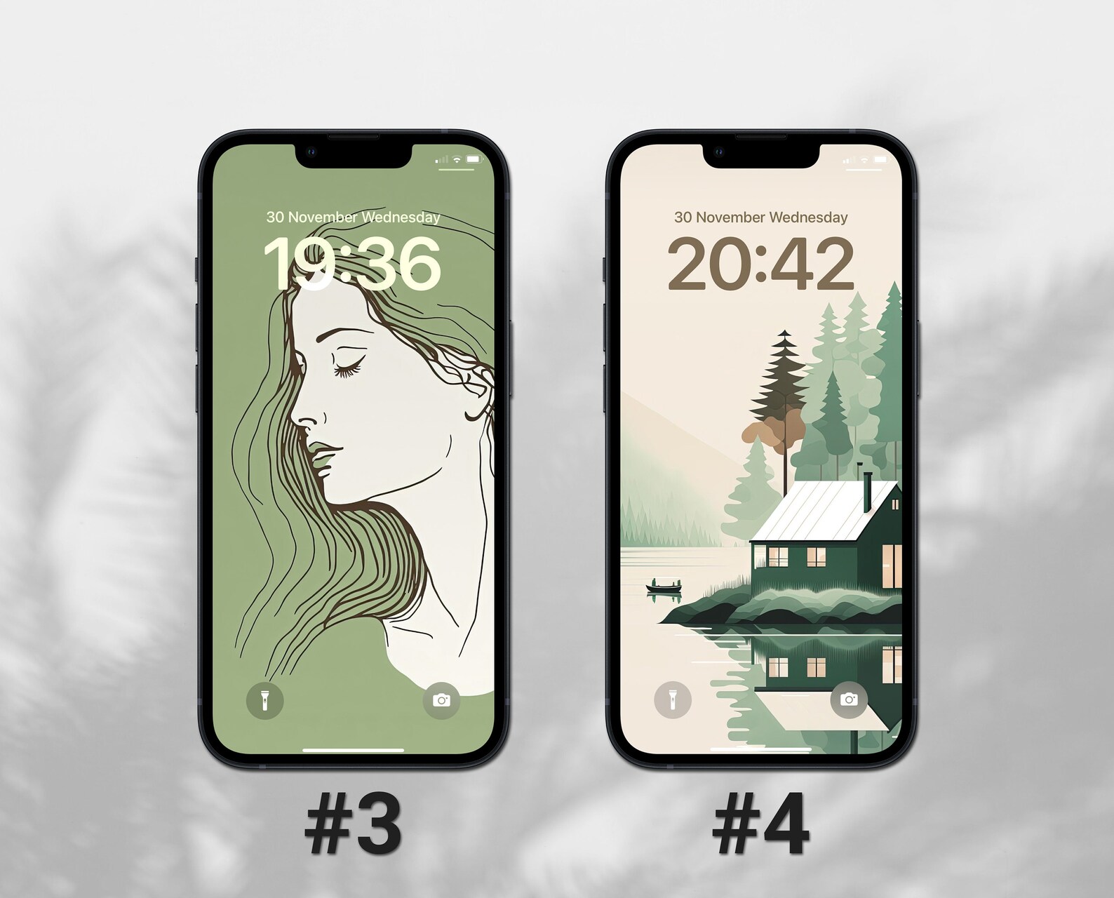 Sage Green Wallpapers Iphone Lock Screen Ios 16 Wallpaper - Etsy