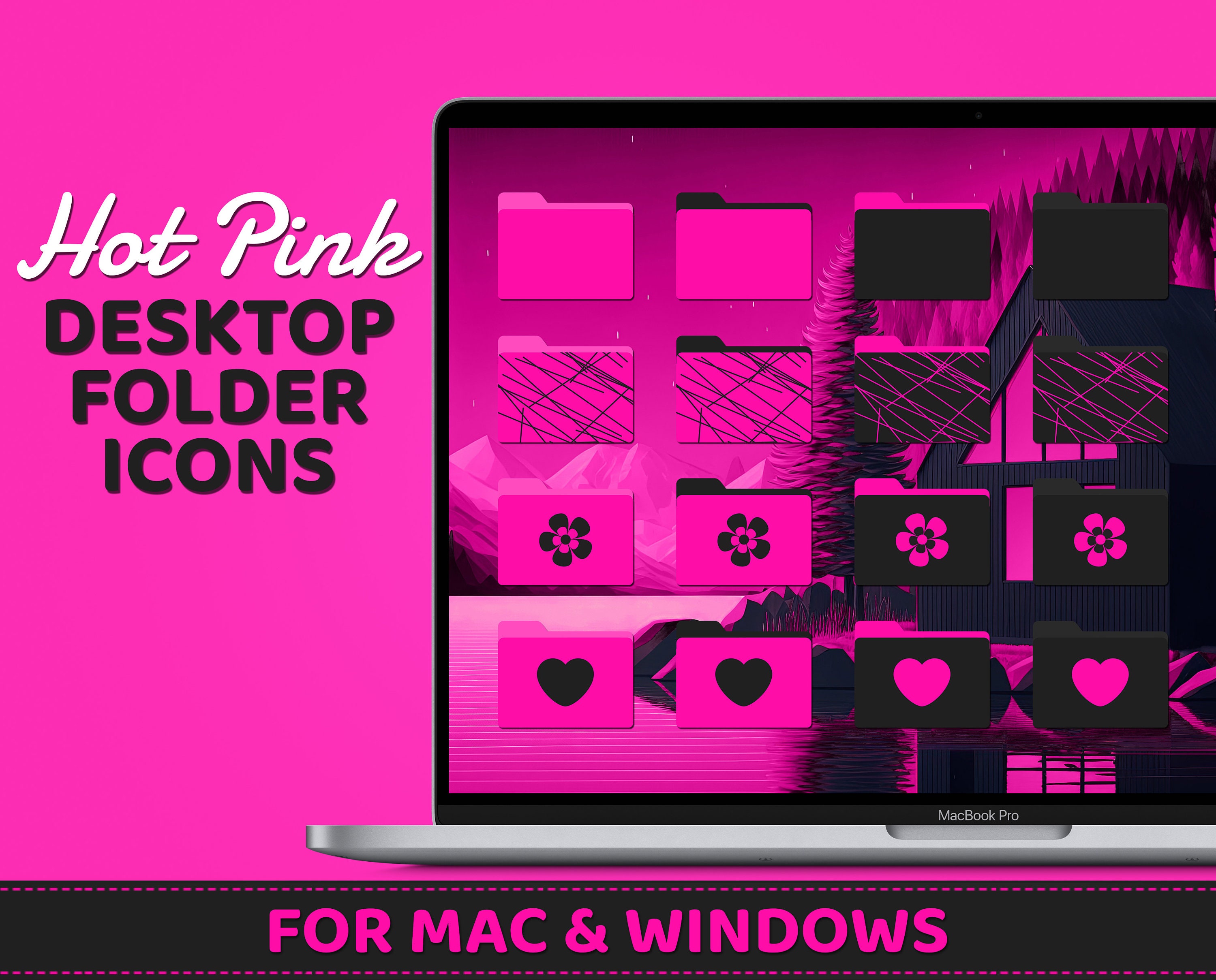 FREE Windows 11 MAC Pink Folder Icon Pack! By, 49% OFF
