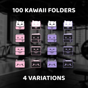 Pink and Black Desktop Folder Icons, Kawaii Aesthetic, Girl Power, Pink ...