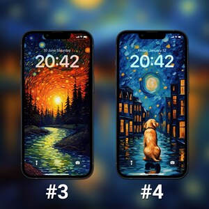 Starry Night Wallpapers, iPhone Lock Screen, Ios 17 Wallpaper, Night ...