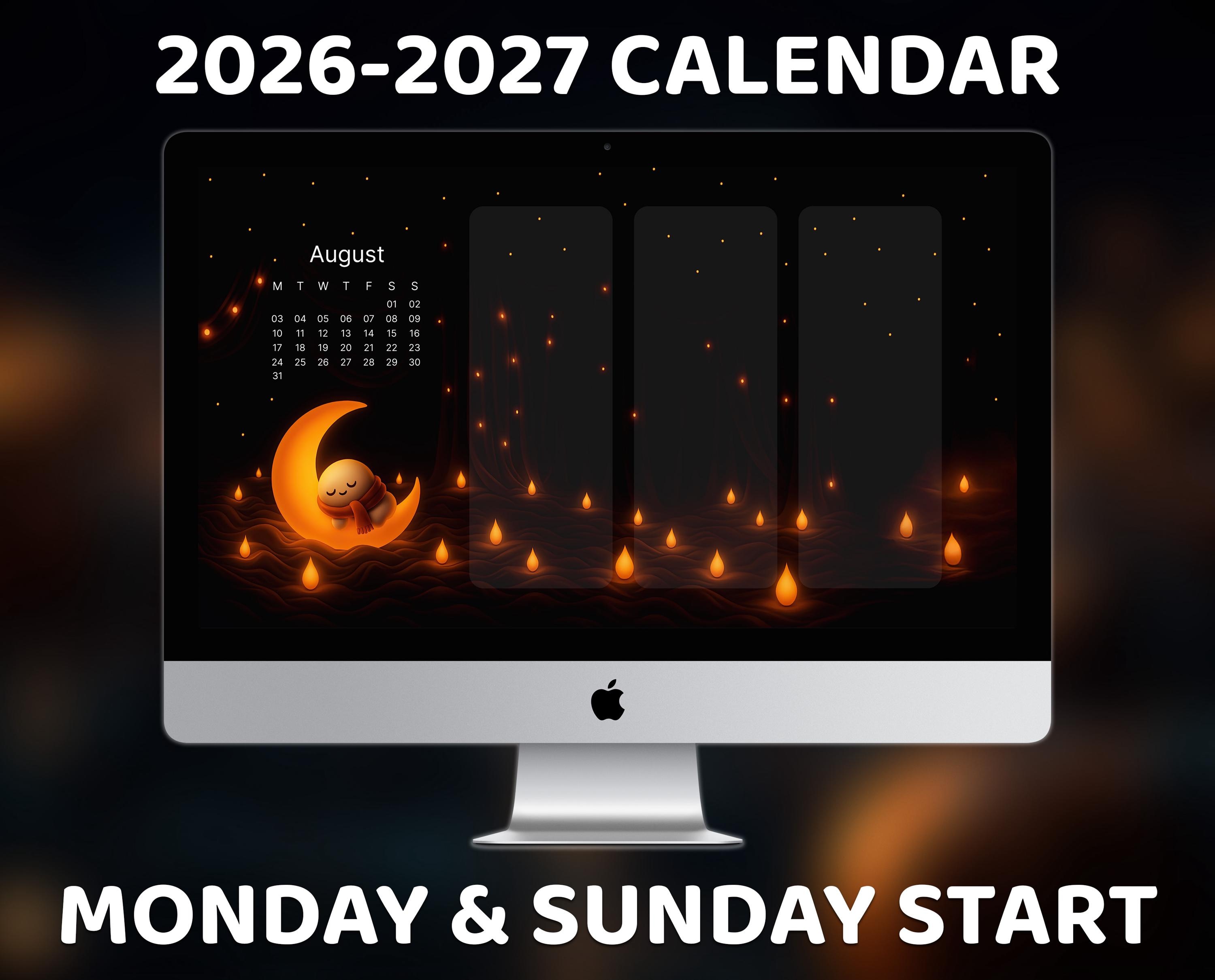 Desktop Wallpaper, Halloween Aesthetic, 2026 - 2027 Calendar, Spooky ...