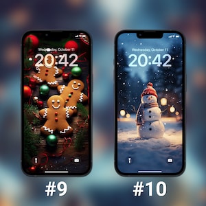 Christmas Wallpapers, iPhone Lock Screen, Ios 17 Wallpaper, Santa Claus ...