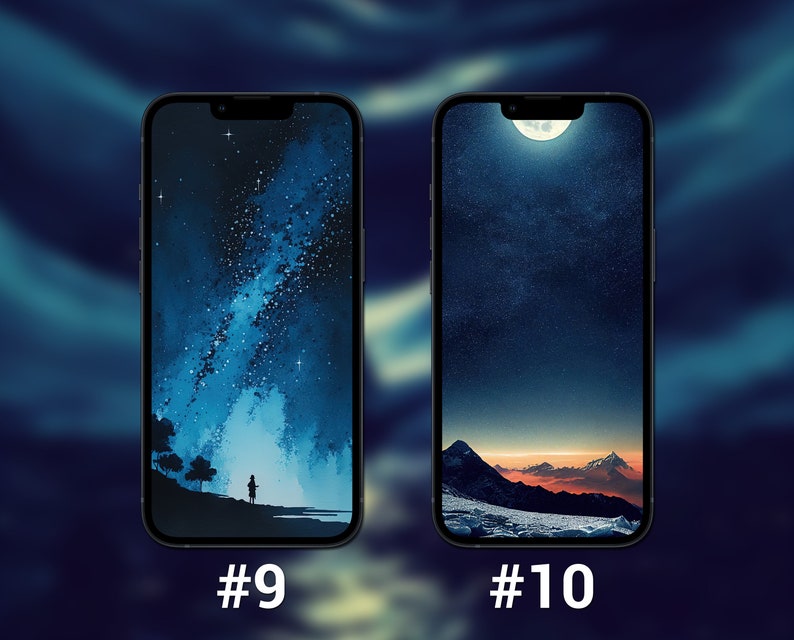 Night Sky Wallpapers Iphone Lock Screen Astronomy Ios 16 - Etsy