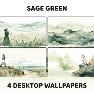 Sage Green Desktop Icons, Kawaii Folder Icons, Pastel Colors, Nature ...