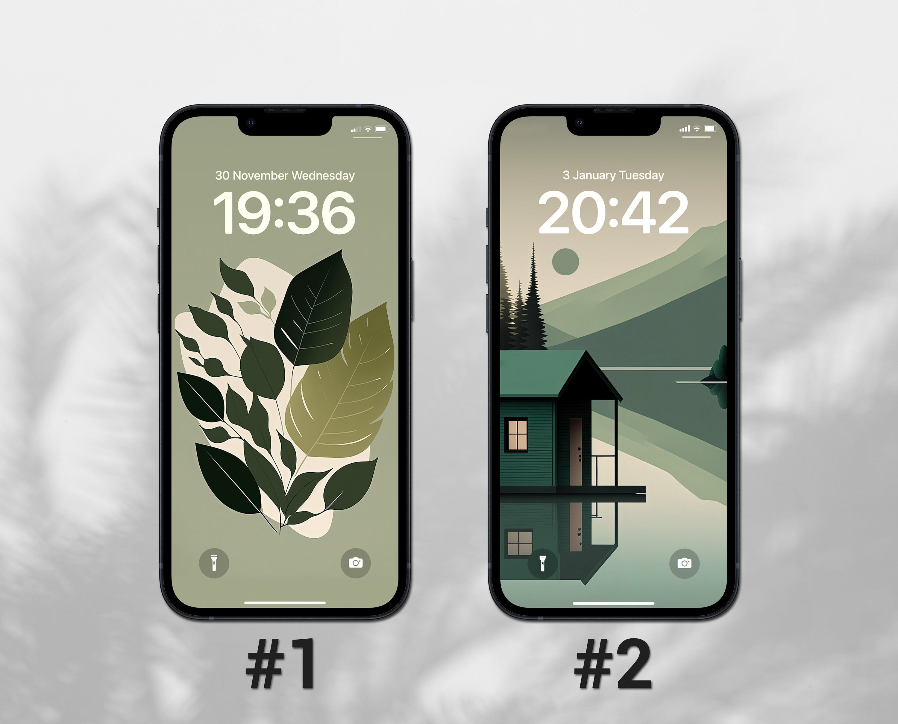 Sage Green Wallpapers Iphone Lock Screen Ios 16 Wallpaper - Etsy