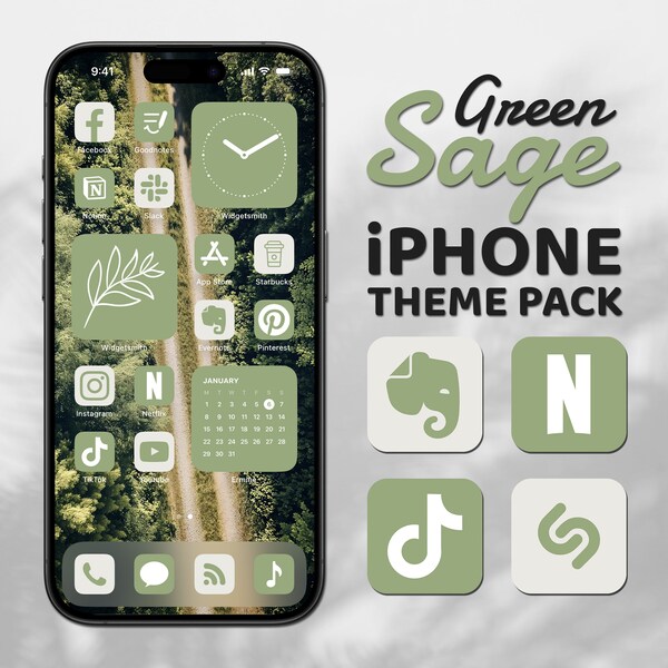 Green App Icons - Etsy