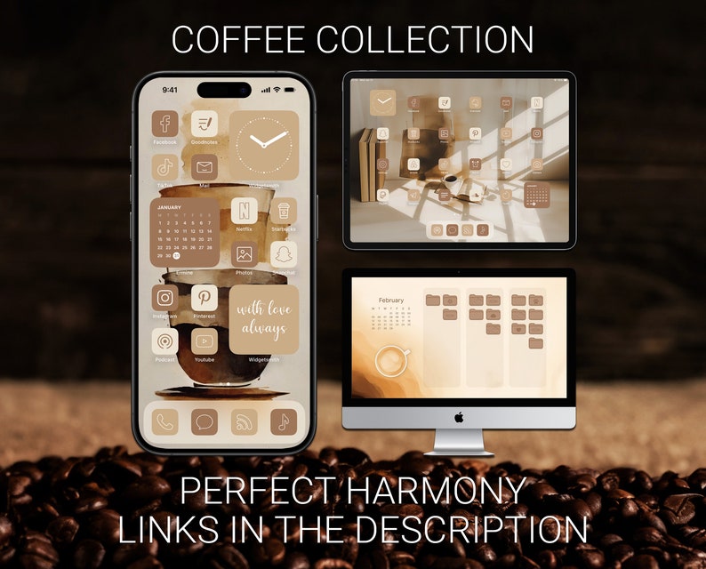Brown Desktop Icons, Aesthetic Coffee Desktop Wallpapers, Cute Folders ...