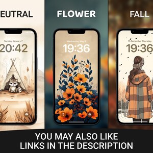 Boho Wallpapers, iPhone Lock Screen, Neutral Aesthetic, Boho Art, Brown ...