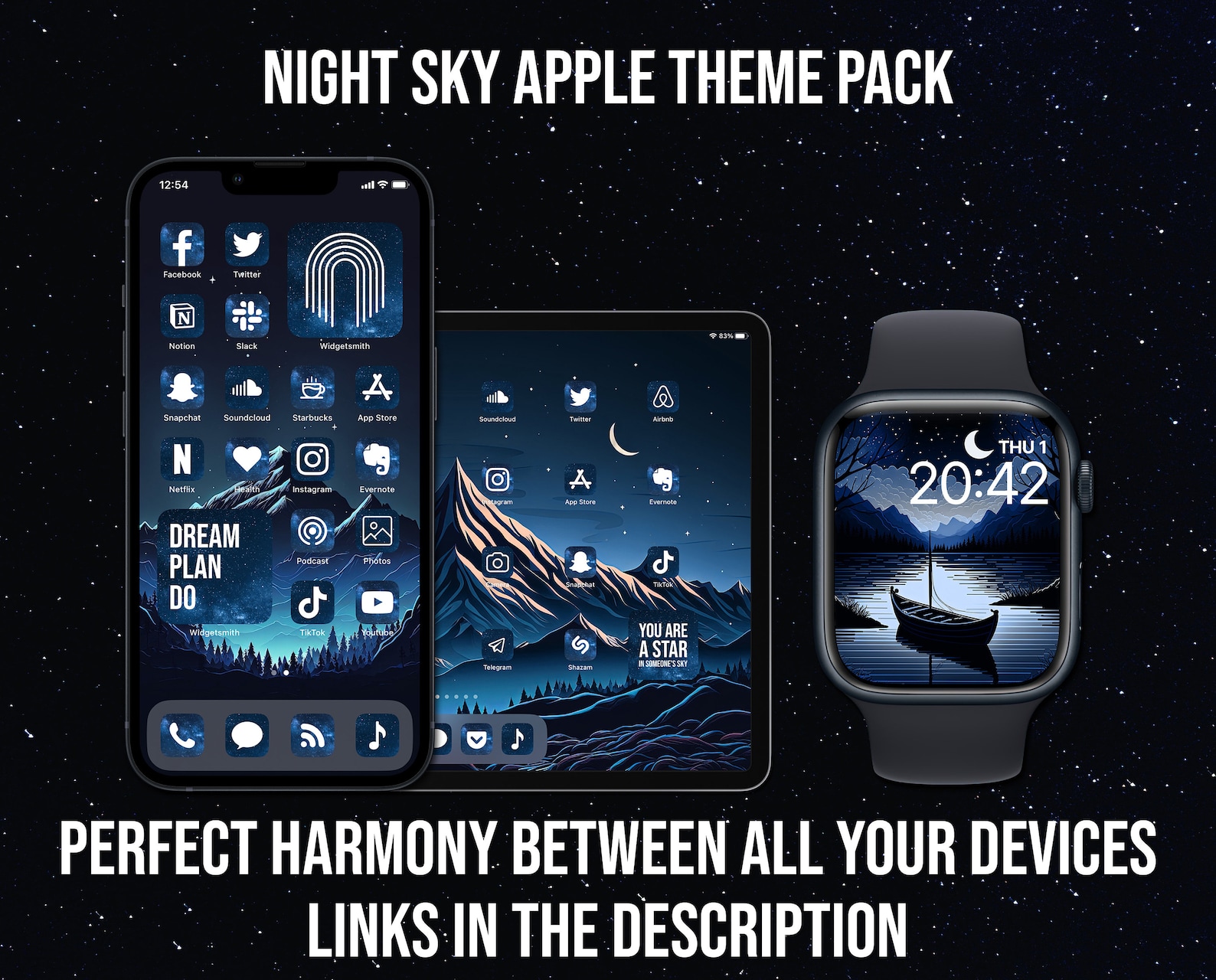 Night Sky Wallpapers Iphone Lock Screen Astronomy Ios 16 - Etsy