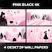 Pink and Black Desktop Folder Icons, Kawaii Aesthetic, Girl Power, Pink ...