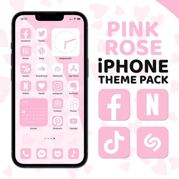 Pink Wallpaper iPhone - Etsy