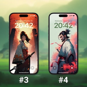 Samurai Wallpapers, iPhone Lock Screen, Japanese Aesthetic, Cartoon ...
