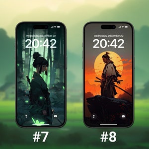 Samurai Wallpapers, iPhone Lock Screen, Japanese Aesthetic, Cartoon ...