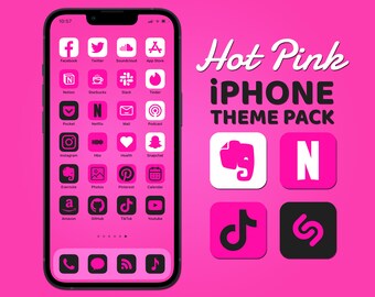 Hot Pink App Icons - Etsy