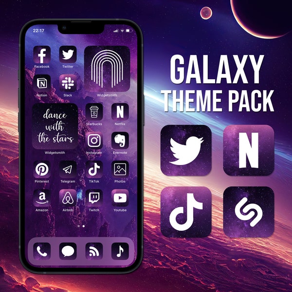 Galaxy App Icons - Etsy