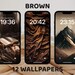Brown App Icons, iPhone Theme Pack, Neutral Aesthetic, Boho Art, Widget ...