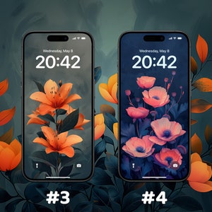Flower Wallpapers, iPhone Lock Screen, Botanical Drawings, Nature ...