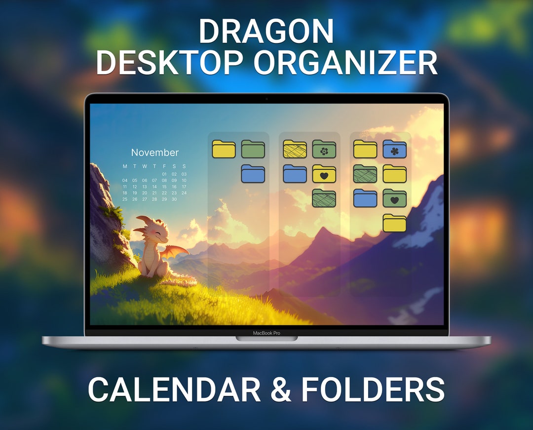 Dragon Desktop Wallpaper, 2024 2025 Calendar, Anime Desktop Organizer ...