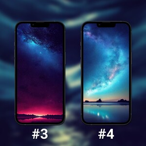Night Sky Wallpapers Iphone Lock Screen Astronomy Ios 16 - Etsy