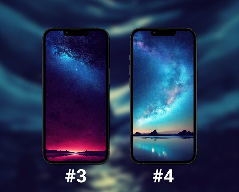 Night Sky Wallpapers Iphone Lock Screen Astronomy Ios 16 - Etsy