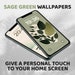 Sage Green Wallpapers iPhone Lock Screen Ios 16 Wallpaper - Etsy
