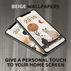 Beige Wallpapers, iPhone Lock Screen, Ios 17 Wallpaper, Neutral ...