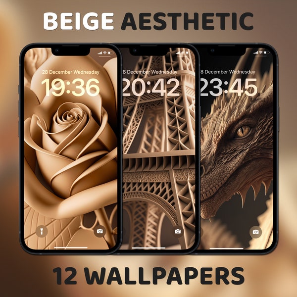 Beige Aesthetic Wallpaper - Etsy