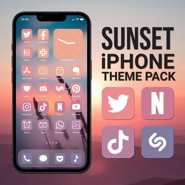 App Icons Sunset - Etsy