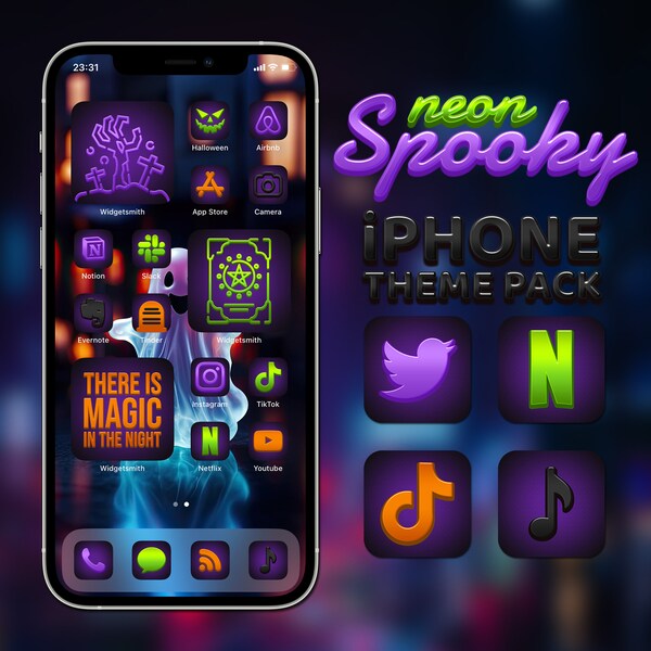 Purple Wallpaper iPhone Neon - Etsy