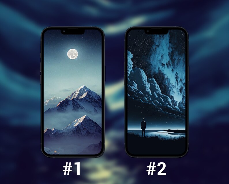 Night Sky Wallpapers Iphone Lock Screen Astronomy Ios 16 - Etsy