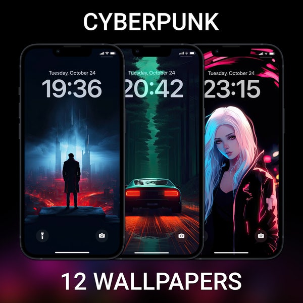 Cyberpunk Wallpaper - Etsy