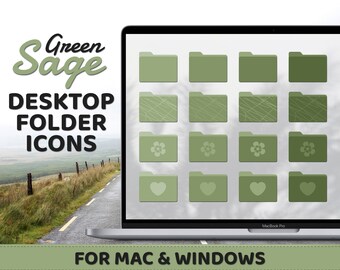 Green Macbook Folder Icons - Etsy