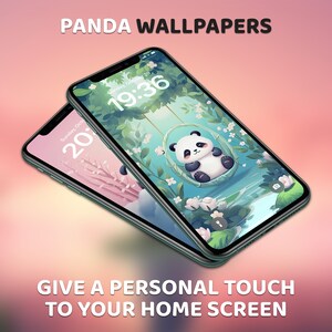 Panda Wallpapers, iPhone Lock Screen, Kawaii Aesthetic, Japanese Art ...