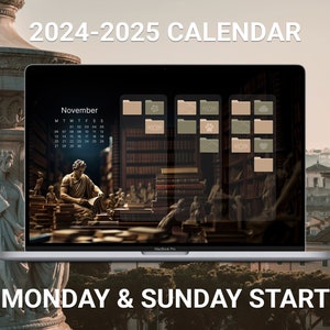 Light Academia Desktop Wallpaper, 2024 2025 Calendar and Desktop ...