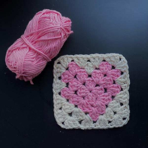 Heart Granny Square Pattern - Etsy