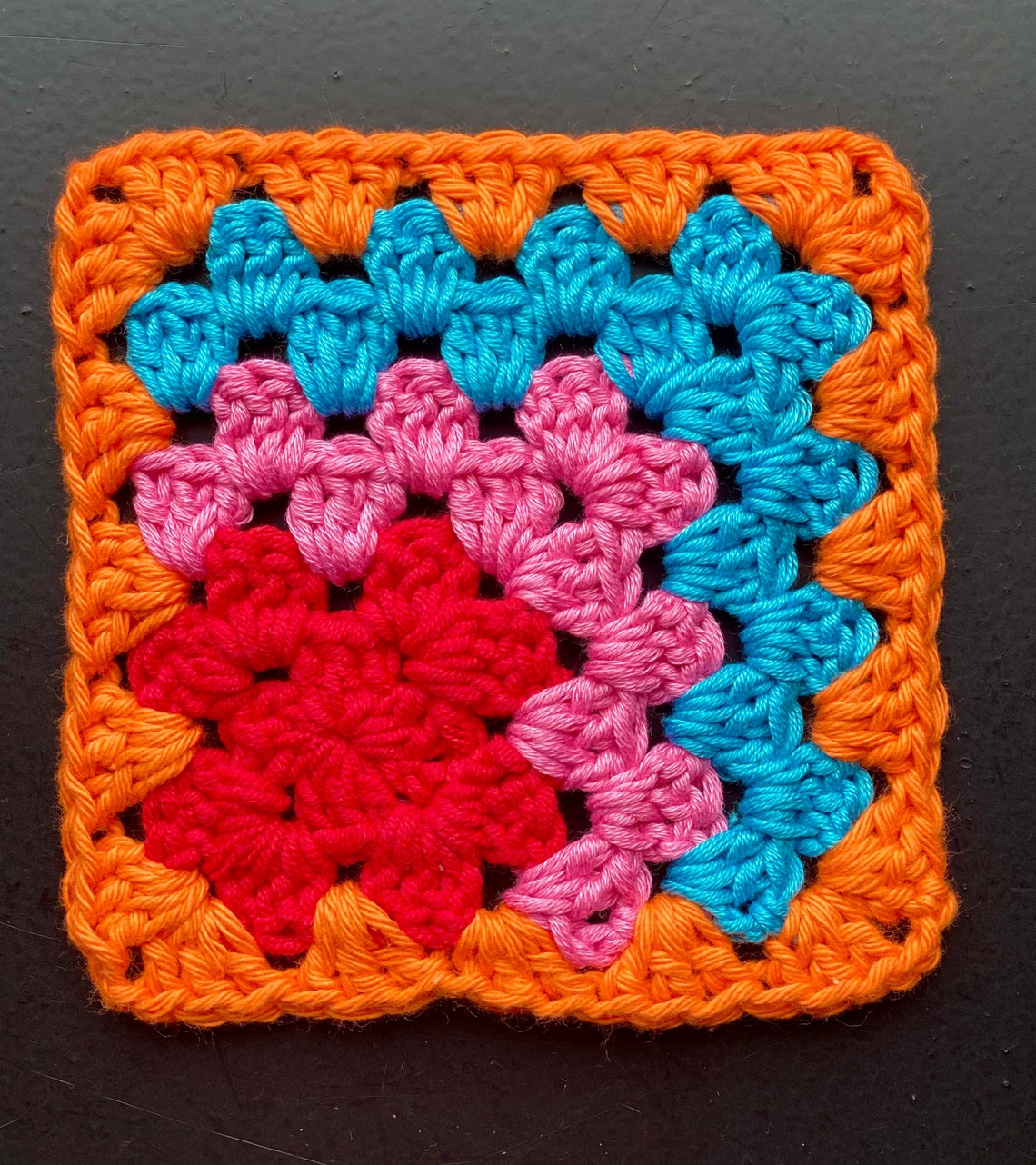 RETRO Granny Square Written Pattern CROCHET - Etsy