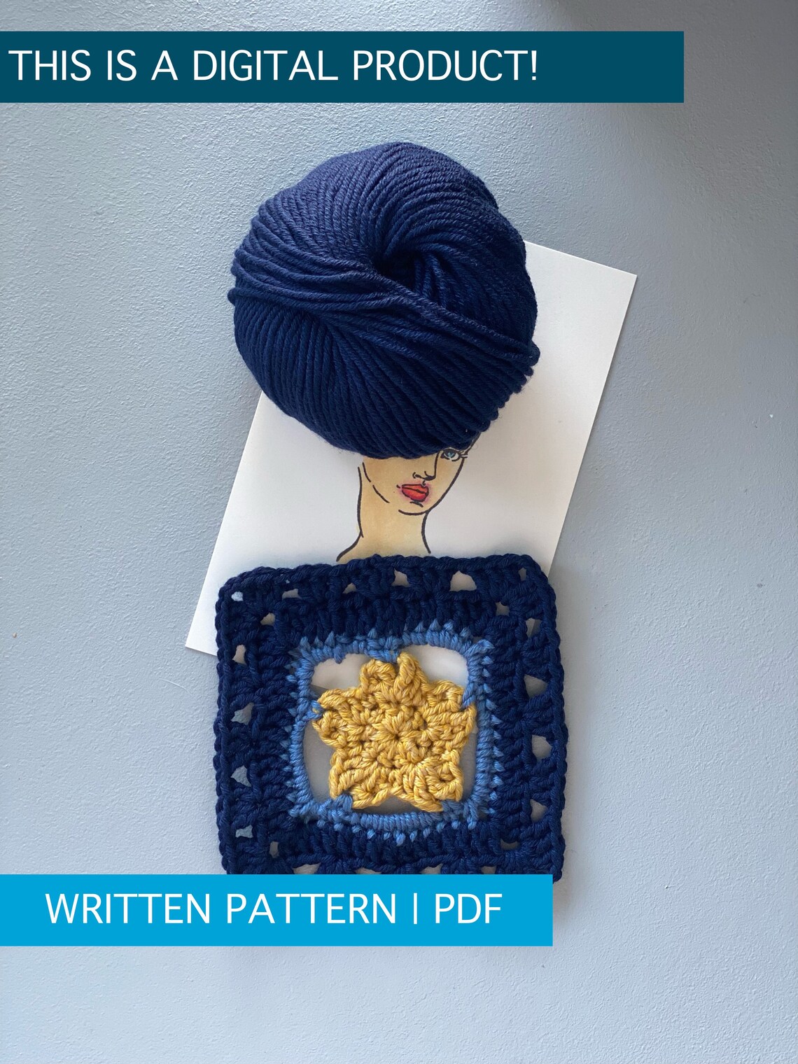 STAR Granny Square Written Pattern Crochet - Etsy