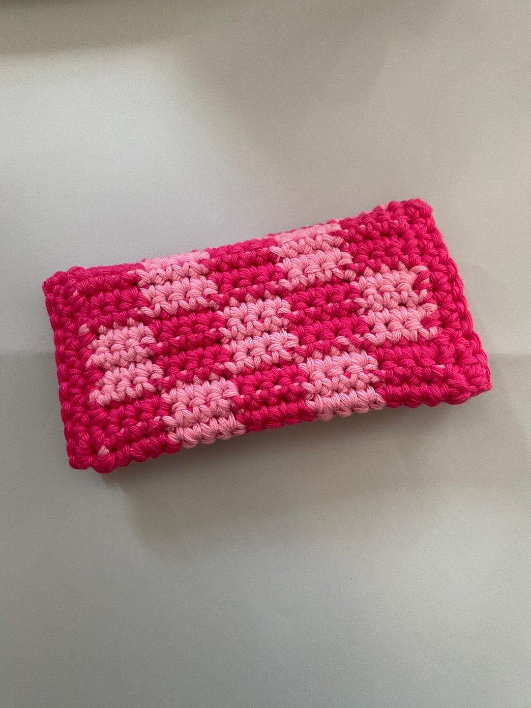 Checkered Crochet Card Holder CROCHET Written Pattern english (Instant ...