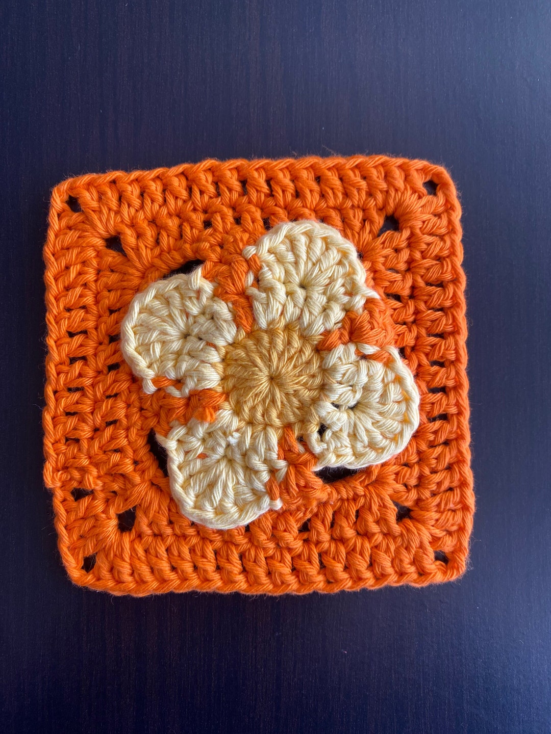 Flower Granny Square | Written Pattern | Crochet (english) Digital ...