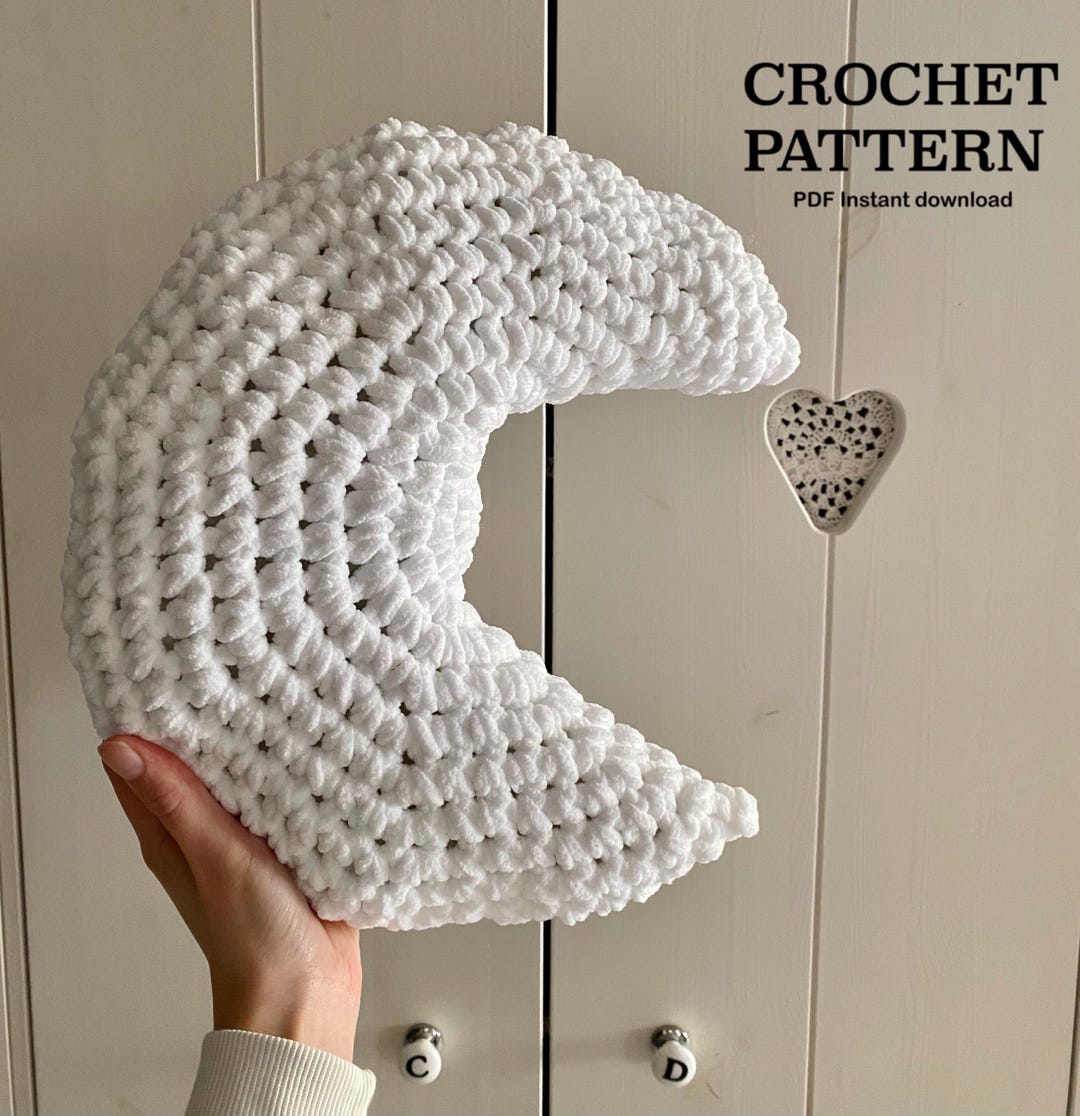 MOON Pillow Crochet | Written Pattern | PDF | Home Decor - Etsy