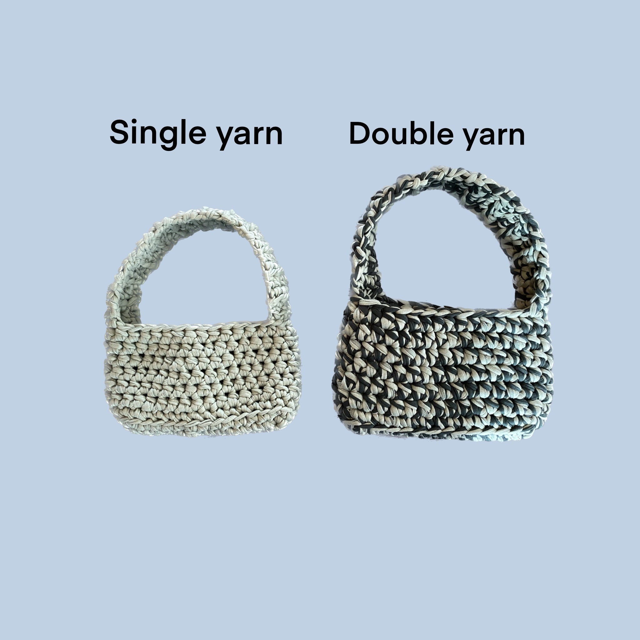 NEW YORK BAG Crochet | Written Pattern (english) One Handle/two Handles ...