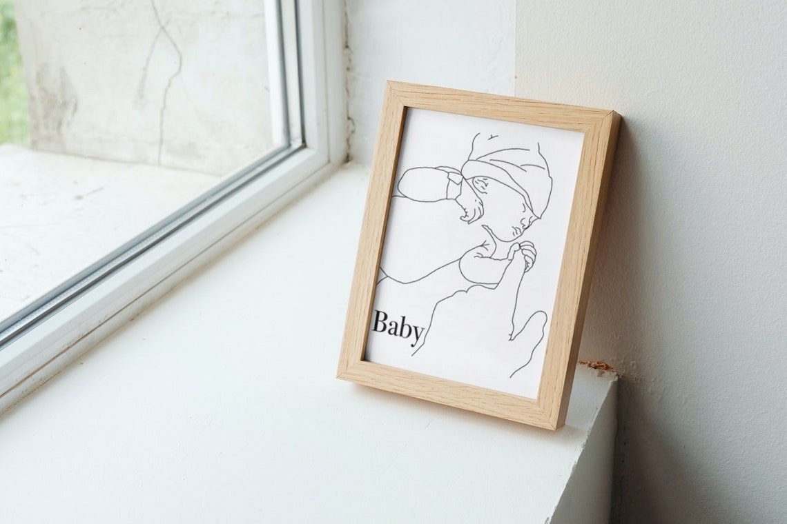 Personal Line Drawing, Personal Portrait, Instant Download Available ...