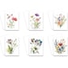 Note Card Set, Assorted Wild Flower Greeting Cards, Floral Stationery ...